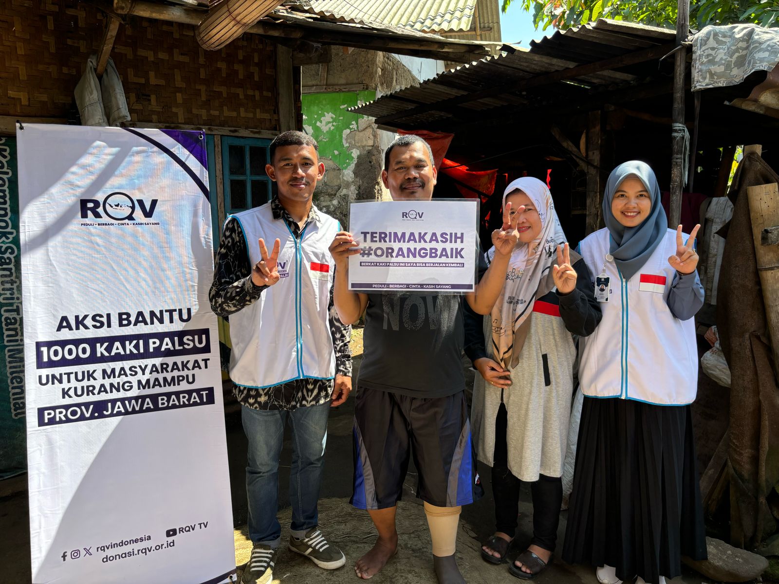 RQV Indonesia - 1000 Aksi Bantu Kaki Palsu Untuk Para Difabel